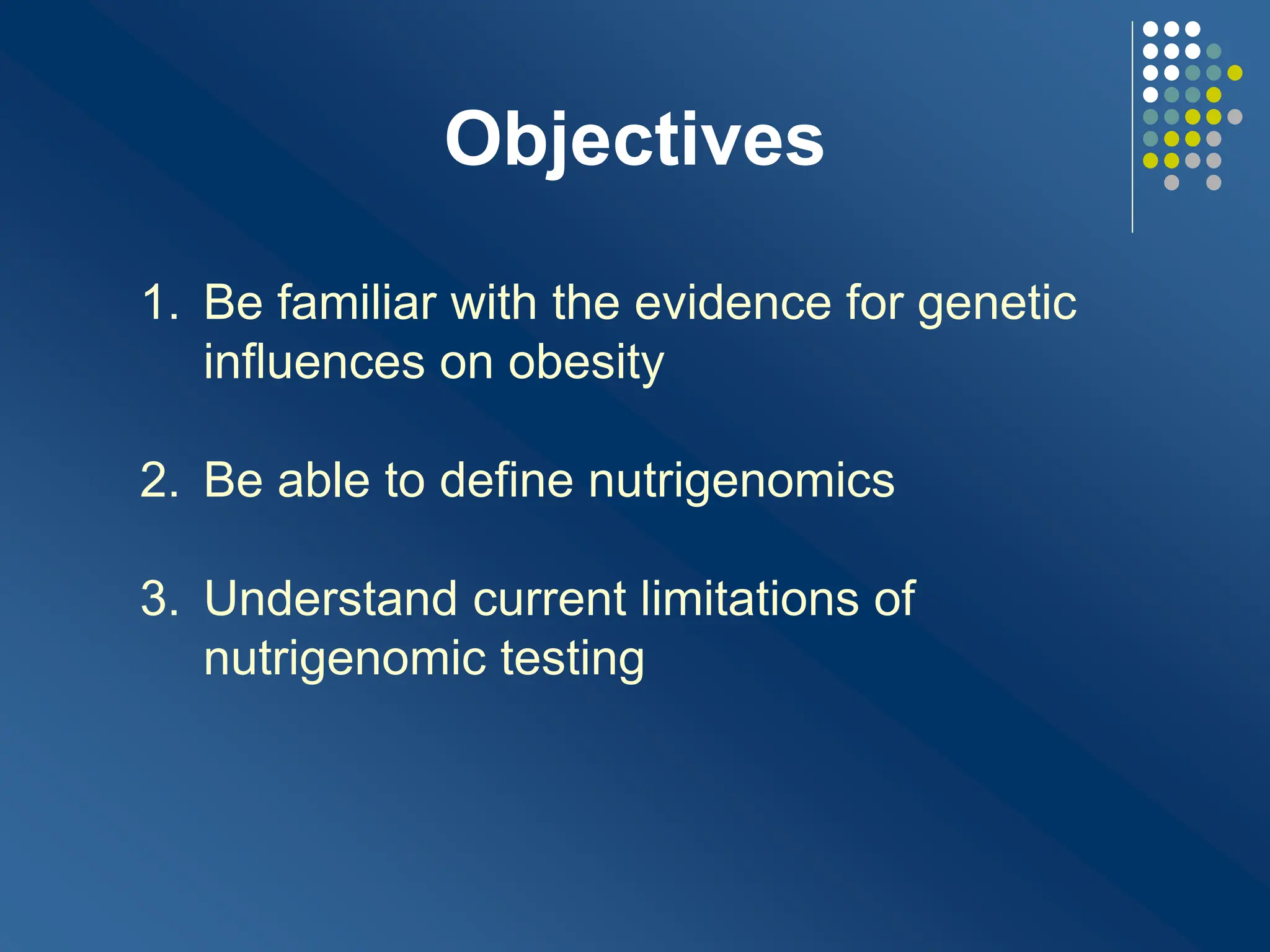 PPT nutrigenomics obesity in nutrition.ppt