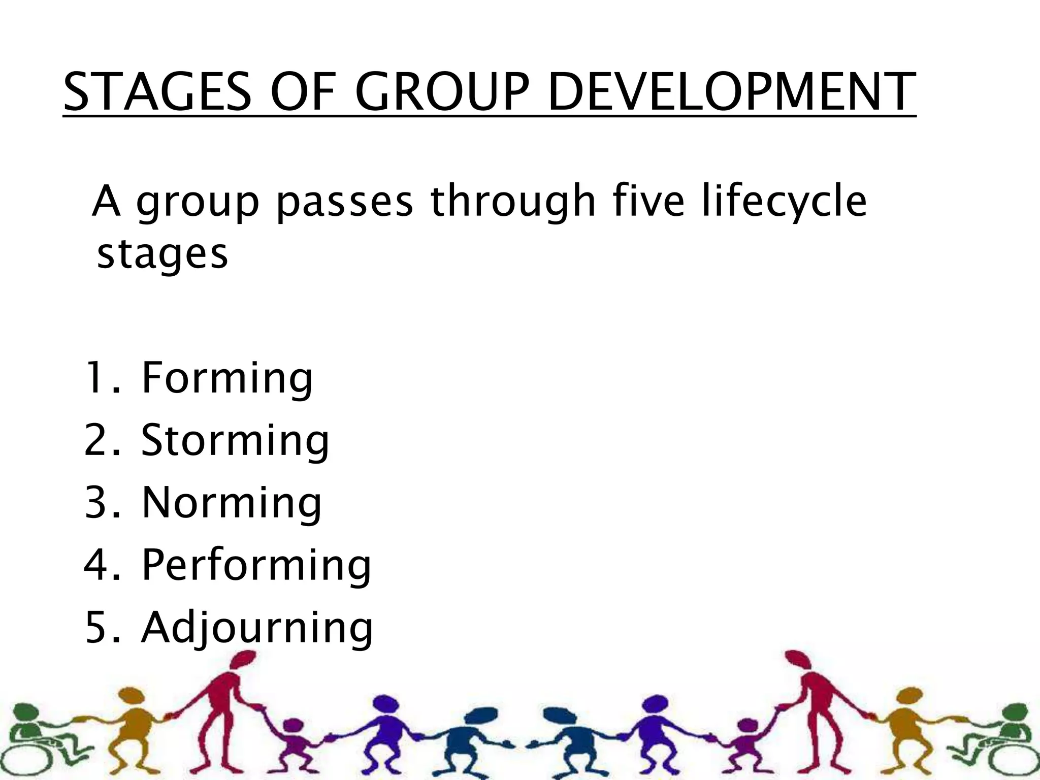 stages of group development | PPTX