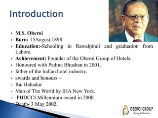 Ppt oberoi | PPTX
