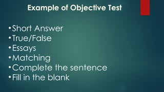PPT OBJECTIVE TEST SKILL.pptx of objective | PPTX