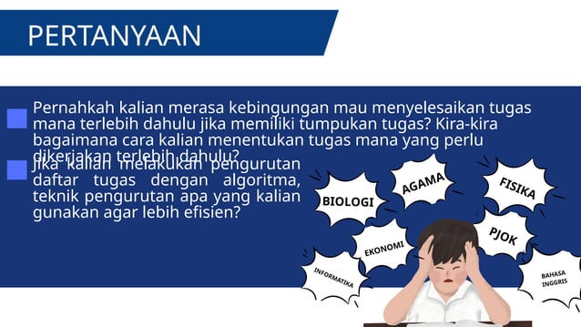 Presentasi Algoritma Pengurutan Kelas X Informatika | PPT