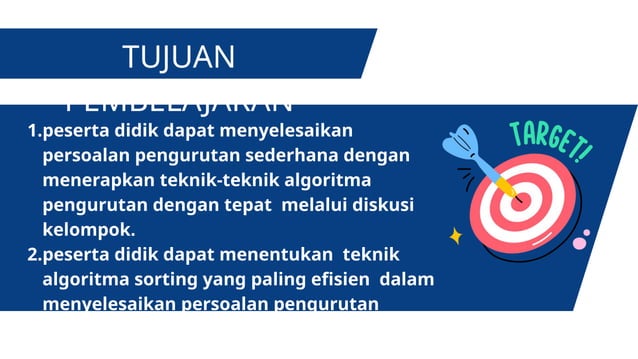 Presentasi Algoritma Pengurutan Kelas X Informatika | PPT