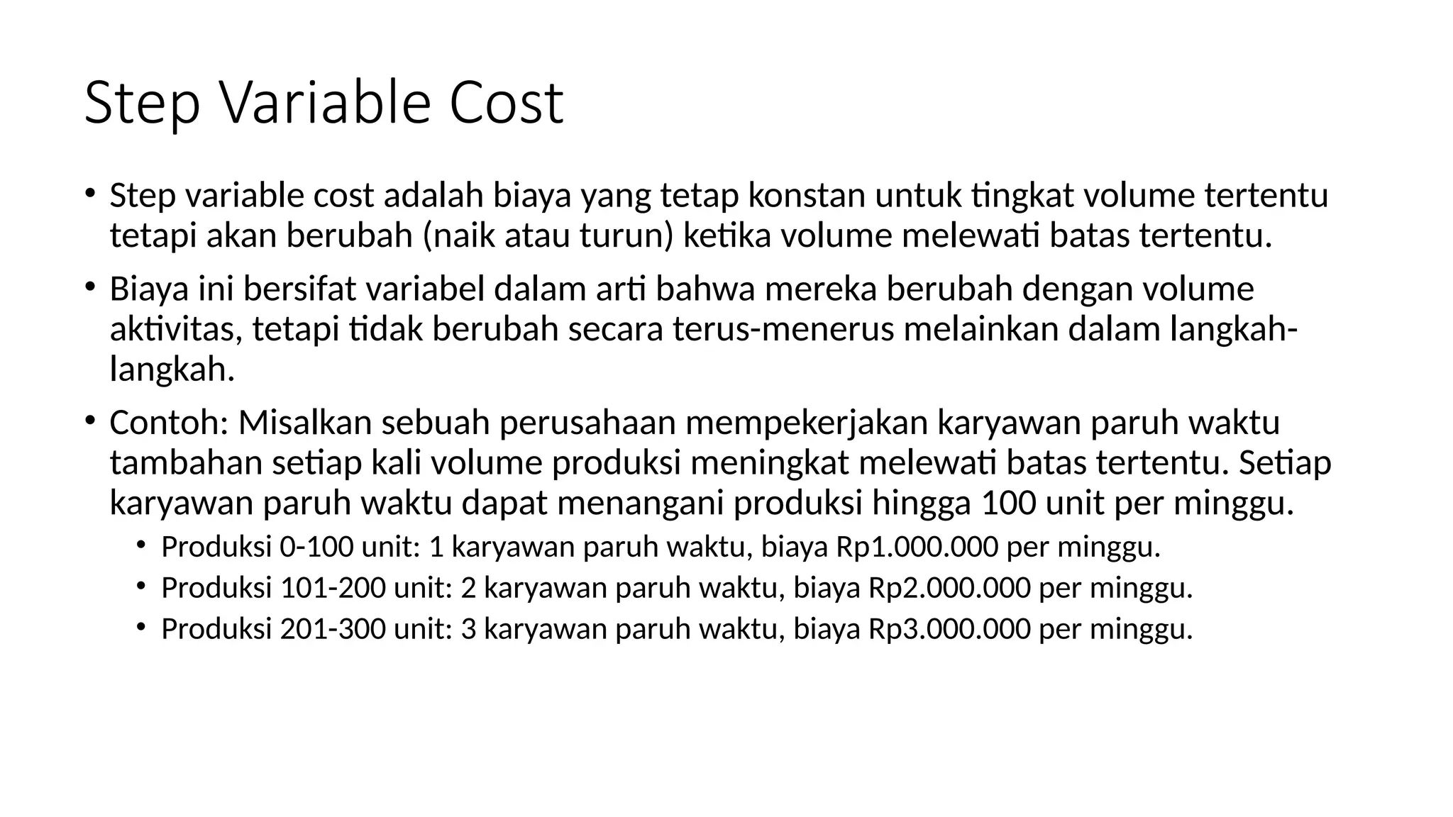 ppt perilaku biaaya - akuntansi - metode dasar dasar | PPTX