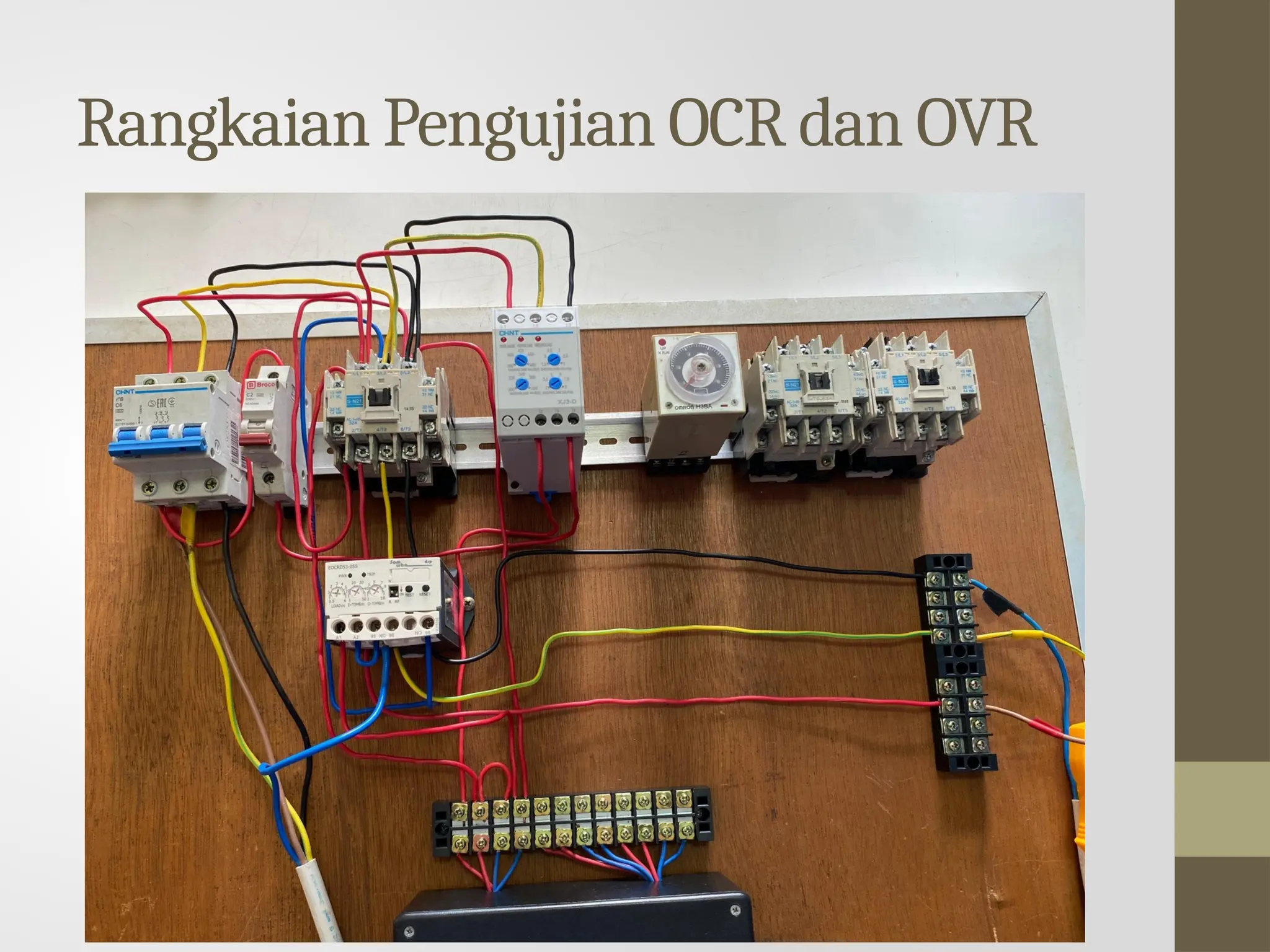 pengujian OCR (over current relay) dan OVR (Over Voltage Relay) | PPTX