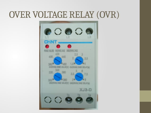 pengujian OCR (over current relay) dan OVR (Over Voltage Relay) | PPTX