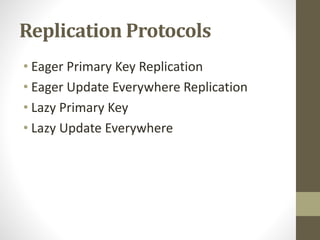 Replication in Distributed Real Time Database | PPT