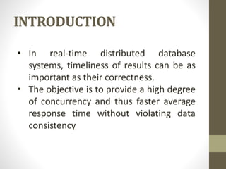 Replication in Distributed Real Time Database | PPTX | Databases | Computer Software and ...