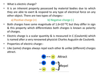 Ppt of 12 physics chapter 1 | PPTX