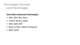 Web Technology | PPTX