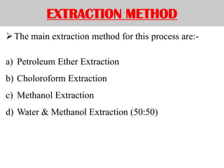 EXTRACTION AND IDENTIFICATION OF PHYTOCHEMICAL CONSTITUENT OF ...