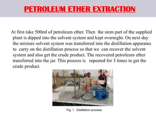 EXTRACTION AND IDENTIFICATION OF PHYTOCHEMICAL CONSTITUENT OF ...