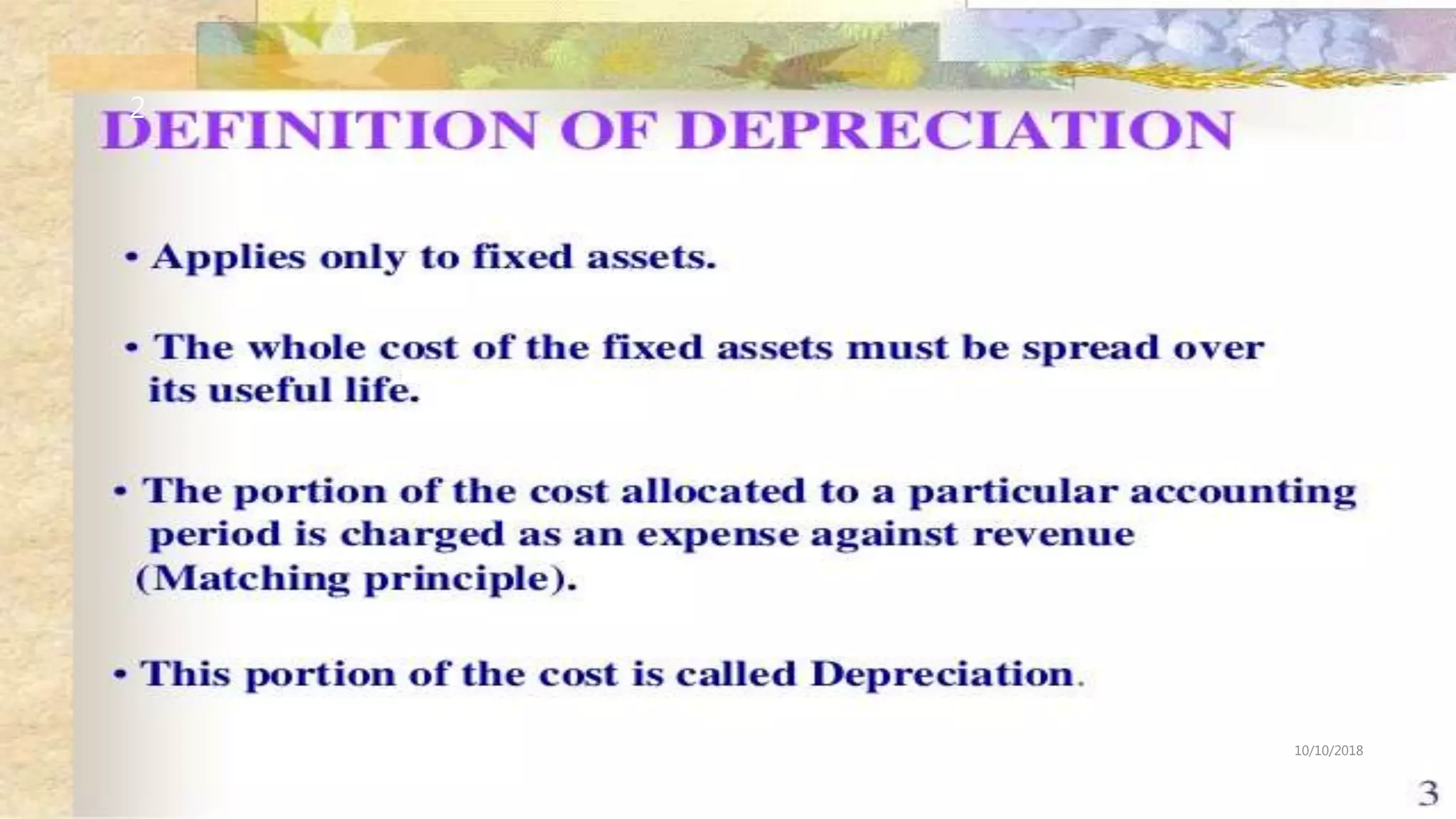 What is Depreciation and how its calculate | PPT