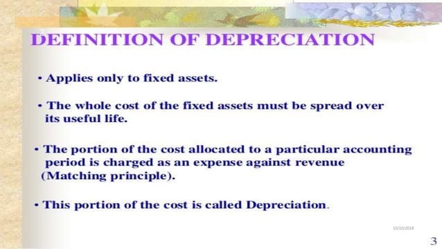What is Depreciation and how its calculate | PPT