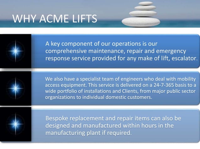 Ppt of acme lift | PPT