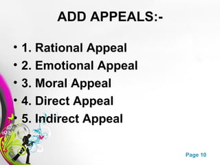 Ppt of advertising appeal | PPT