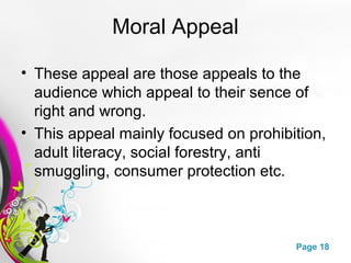 Ppt of advertising appeal | PPT