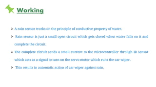 PPT of Automatic Rain Sensing Car Wiper Using Arduino Nano.pptx