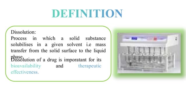 Alternative methods of dissolution testing and meeting dissolution ...