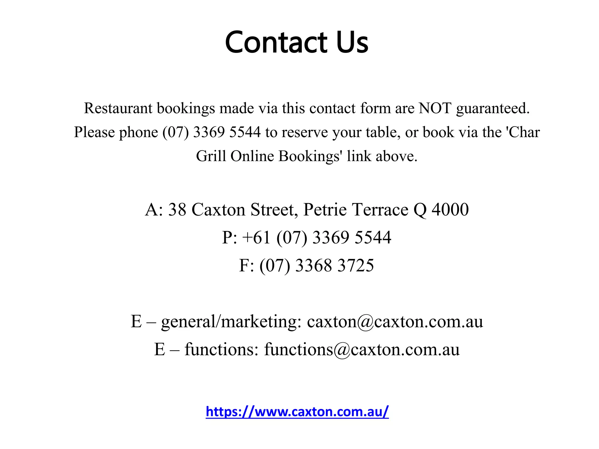 The Caxton Hotel | PPT