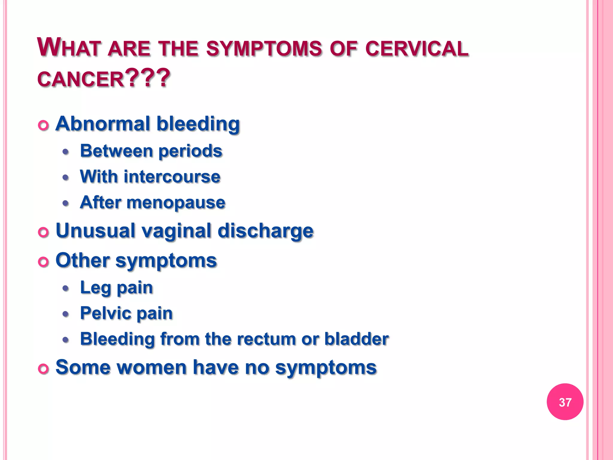 Cervical Cancer Awareness | PPTX