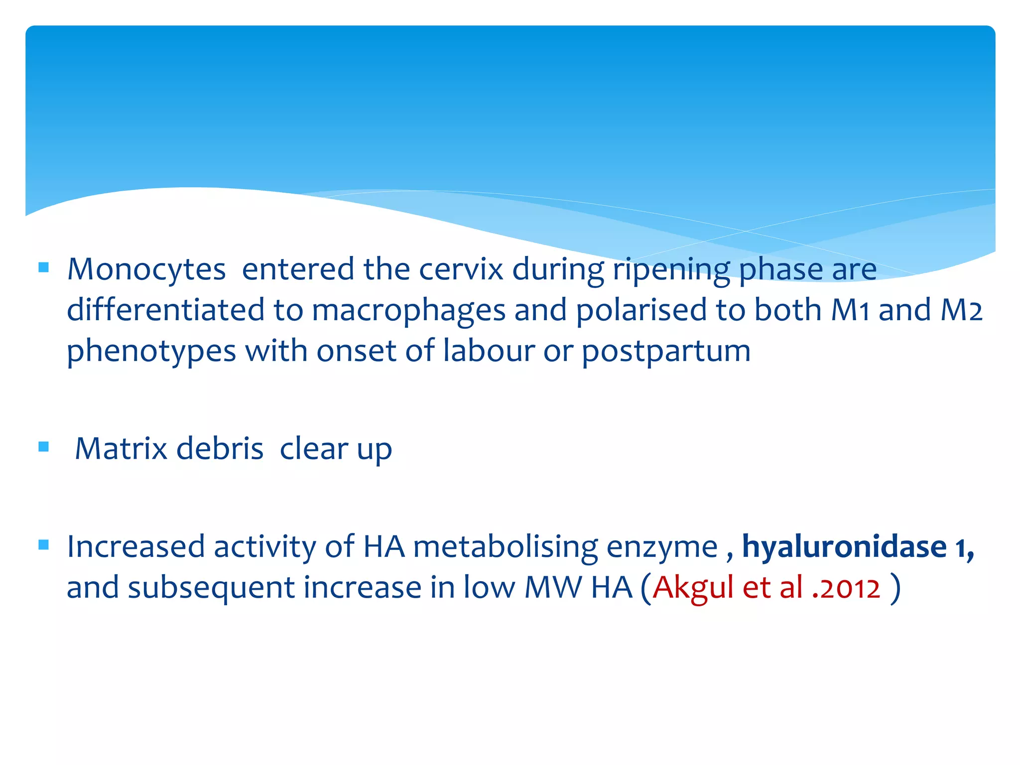 Molecular Mechanism of Cervical Ripening | PPT