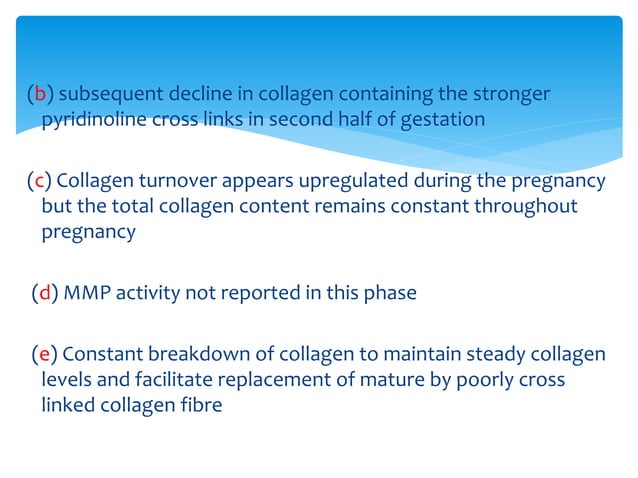 Molecular Mechanism of Cervical Ripening | PPT