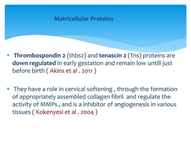 Molecular Mechanism of Cervical Ripening | PPT