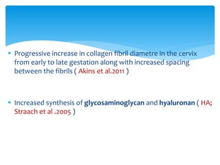 Molecular Mechanism of Cervical Ripening | PPT