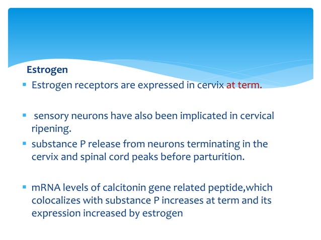 Molecular Mechanism of Cervical Ripening | PPT