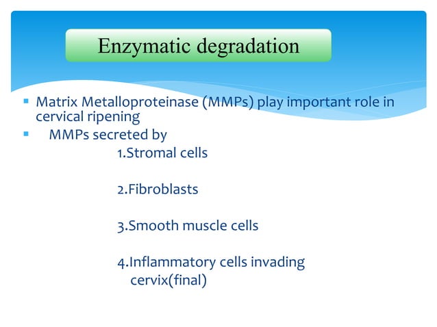 Molecular Mechanism of Cervical Ripening | PPT