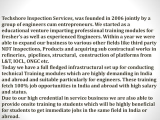 Ppt of civil techshore edited | PPTX