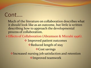 collaboration issues and models | PPTX