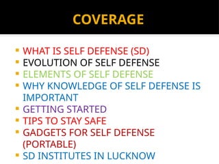 PPT of self defence for young students specially girls | PPTX | Fitness ...