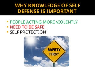 PPT of self defence for young students specially girls | PPTX