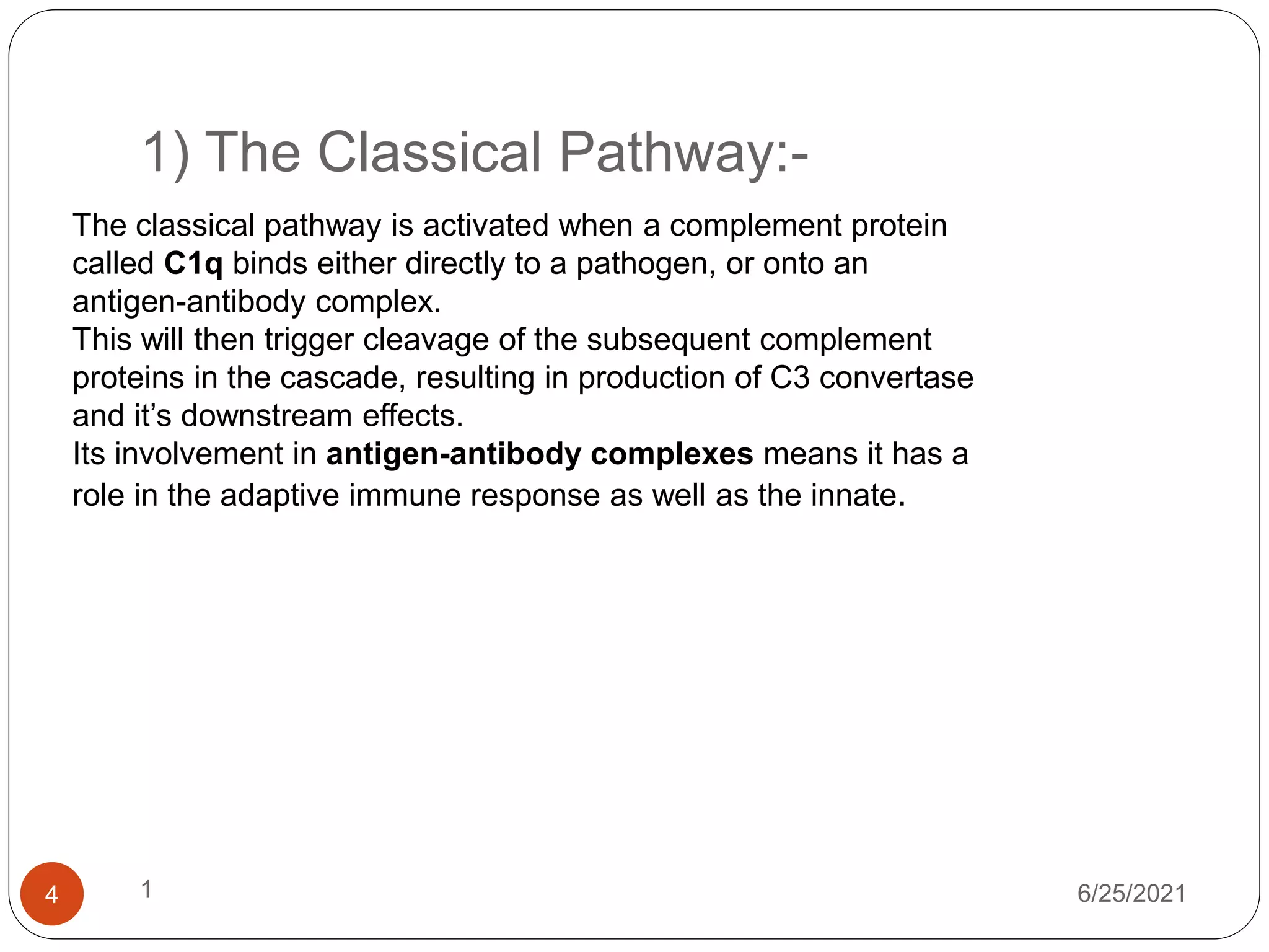 P pt of complement system -- | PPT