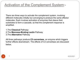 P pt of complement system -- | PPT