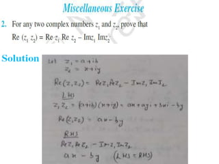 Ppt of complex numbers and Quadratic equations. | PPT