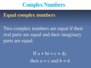 Ppt of complex numbers and Quadratic equations. | PPT