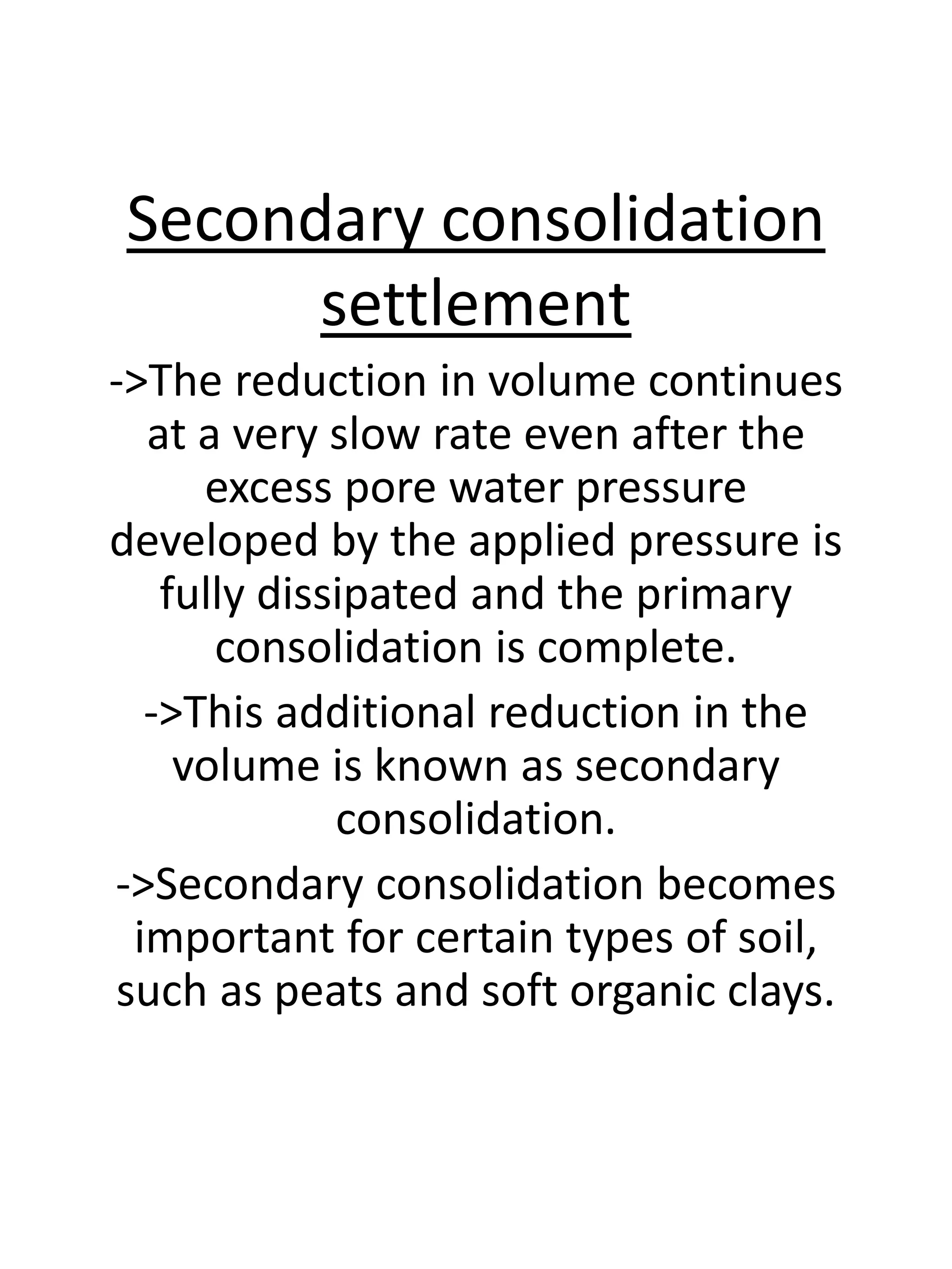 ppt of consolidation and settlement of soil | PPTX