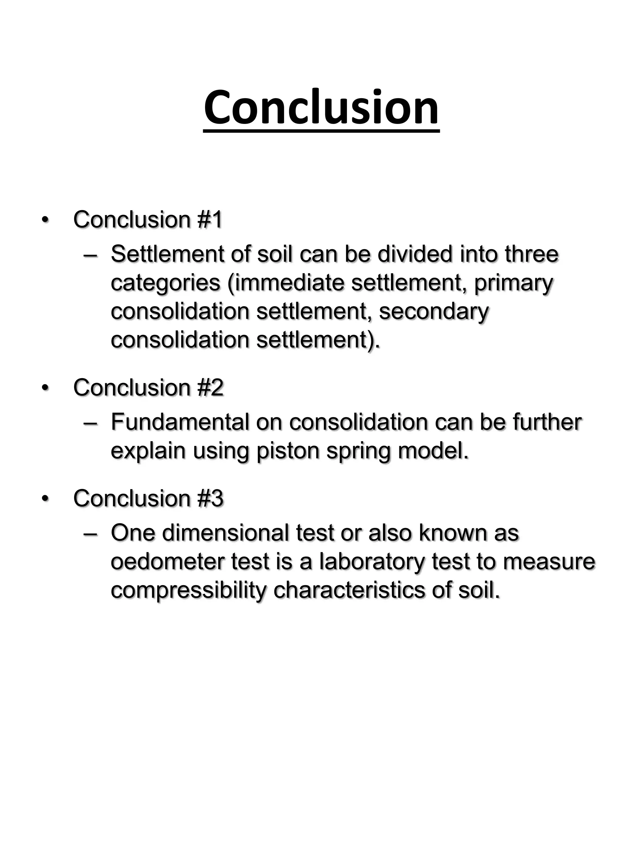 ppt of consolidation and settlement of soil | PPTX
