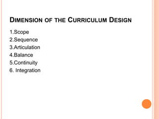 CRAFTING THE CURRICULUM | PPTX