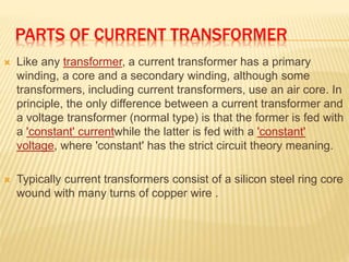 Ppt of current transformer | PPTX