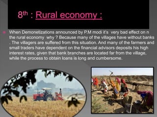 Drawback effects of Demonetization | PPT