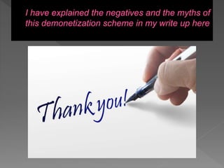 Drawback effects of Demonetization | PPT