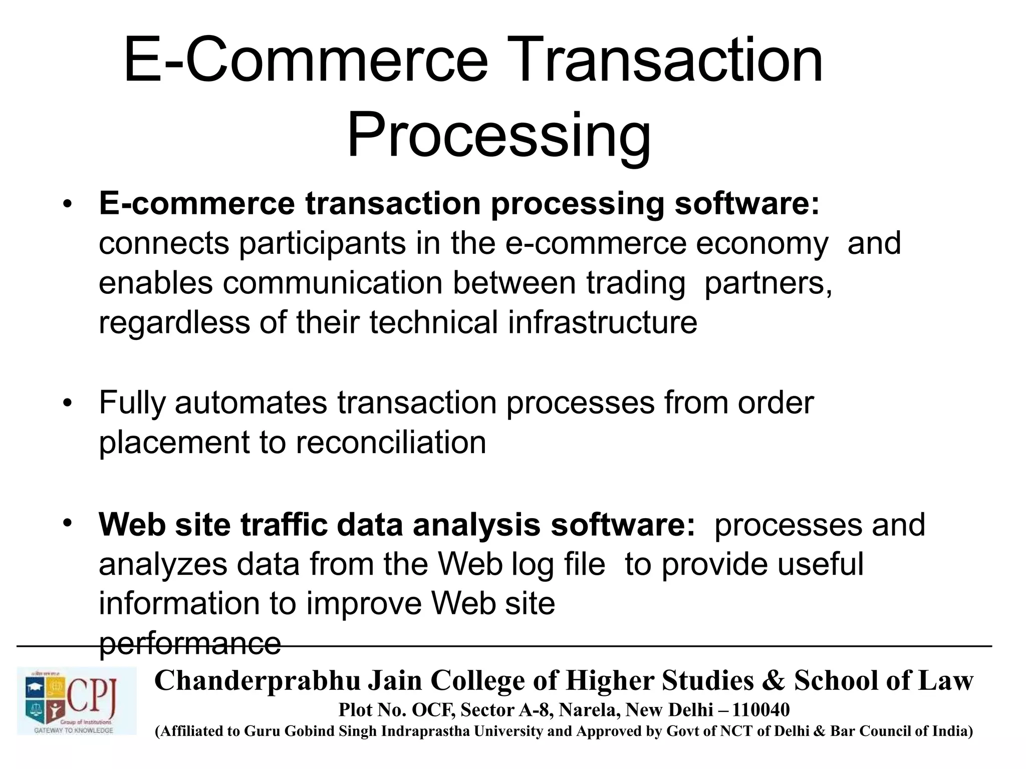E-Commerce BCA 305 | PPTX