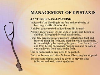 Ppt of epistaxis | PPT
