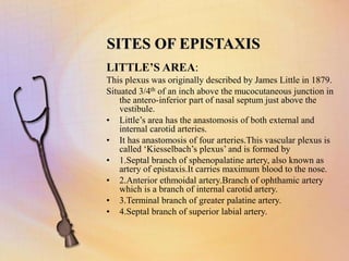 Ppt of epistaxis | PPT