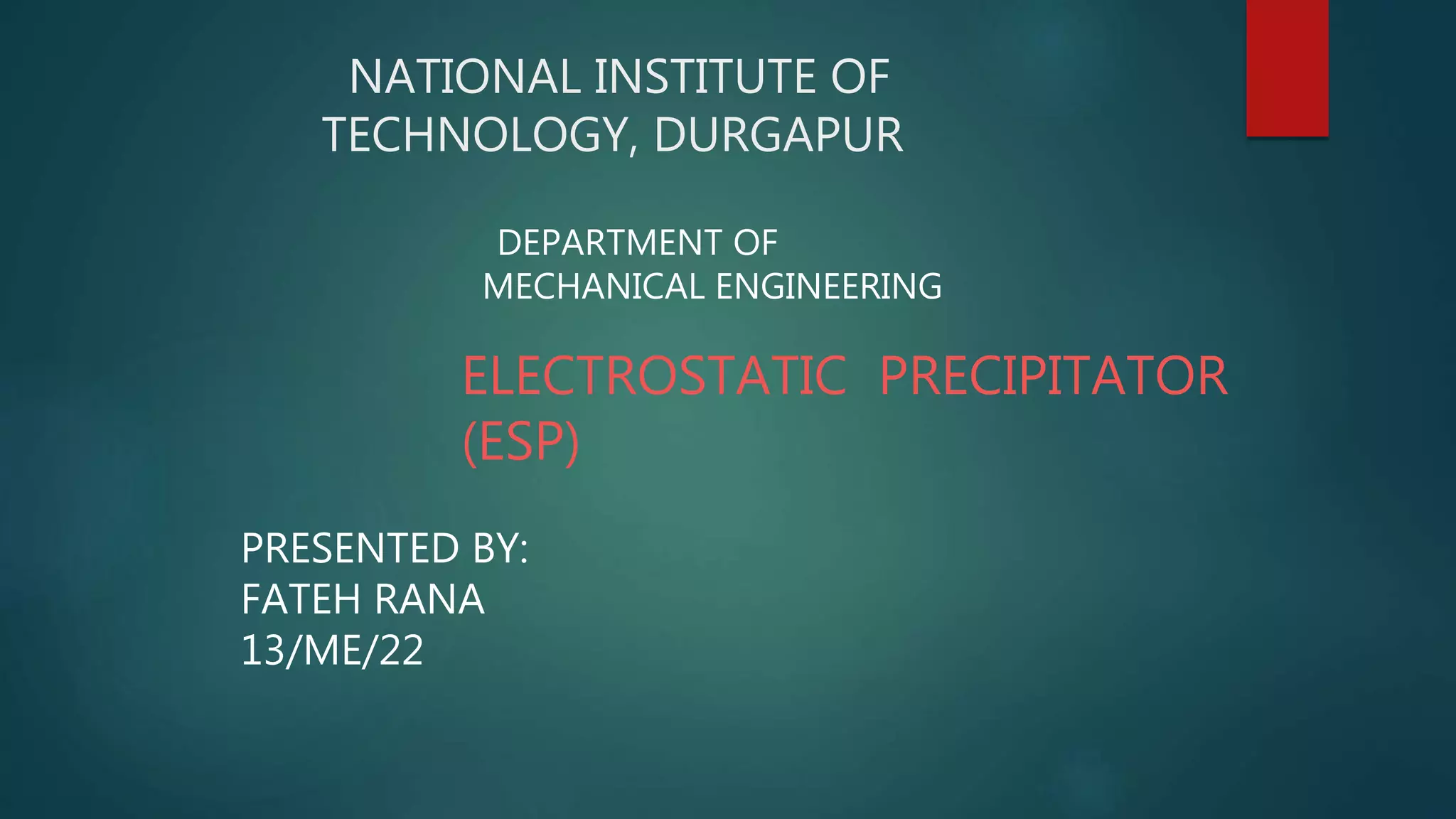 PPT on ESP | PPTX