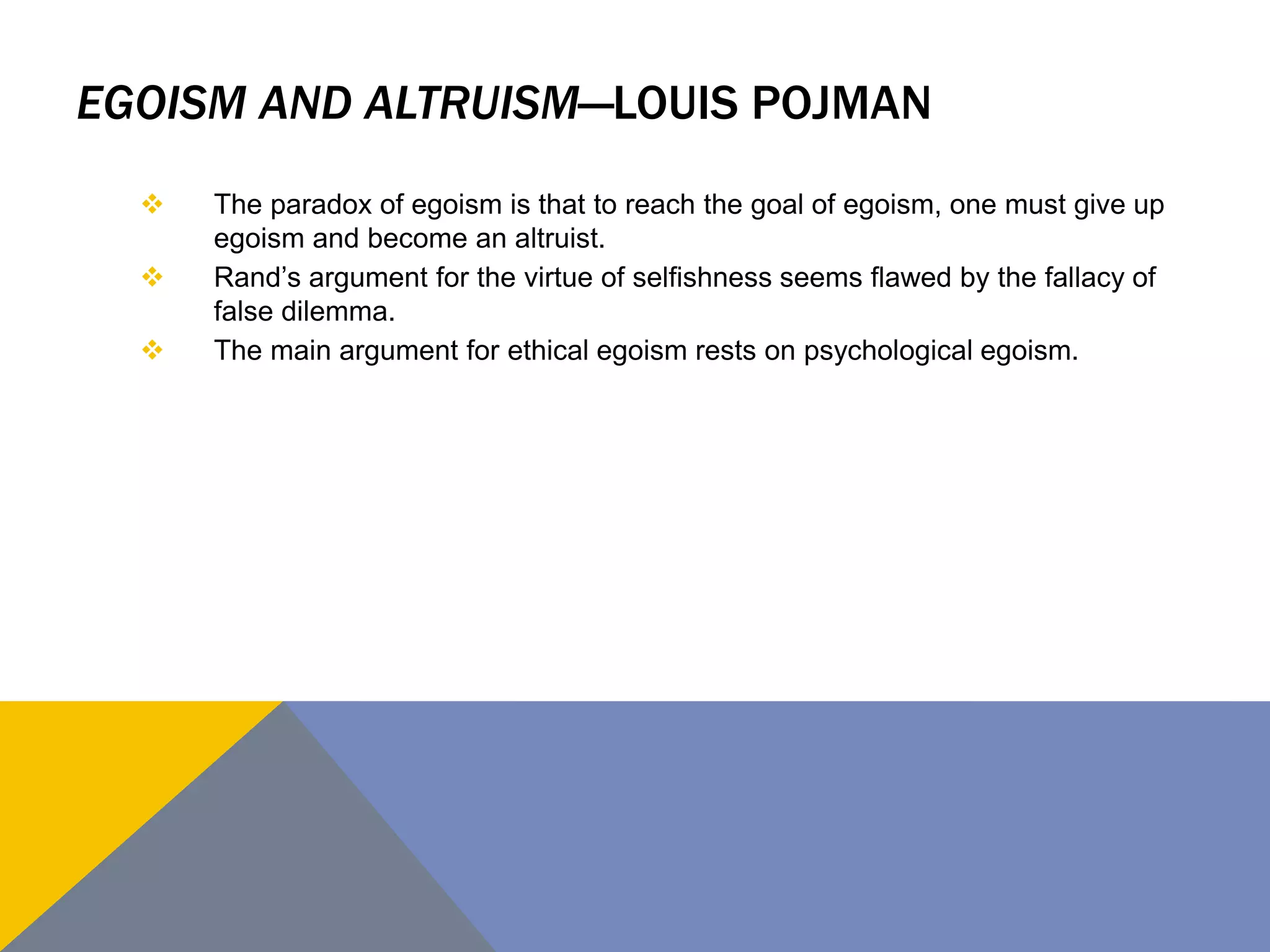 Ppt of ethical egosim | PPT