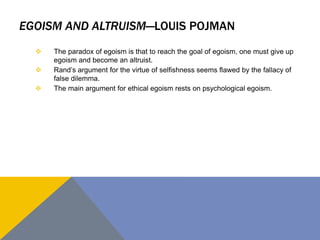 Ppt of ethical egosim | PPTX